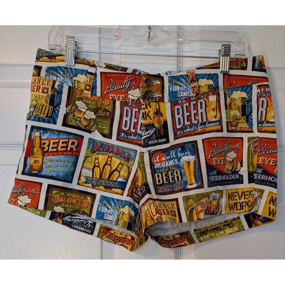 Shorts | Loudmouth Golf Womens Size 8 Beer Pattern All Over Print Flat ...